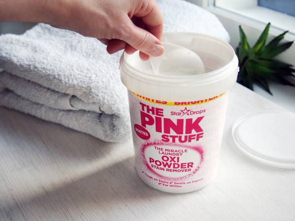 The Pink Stuff powder stain remover whites - Sparetorget